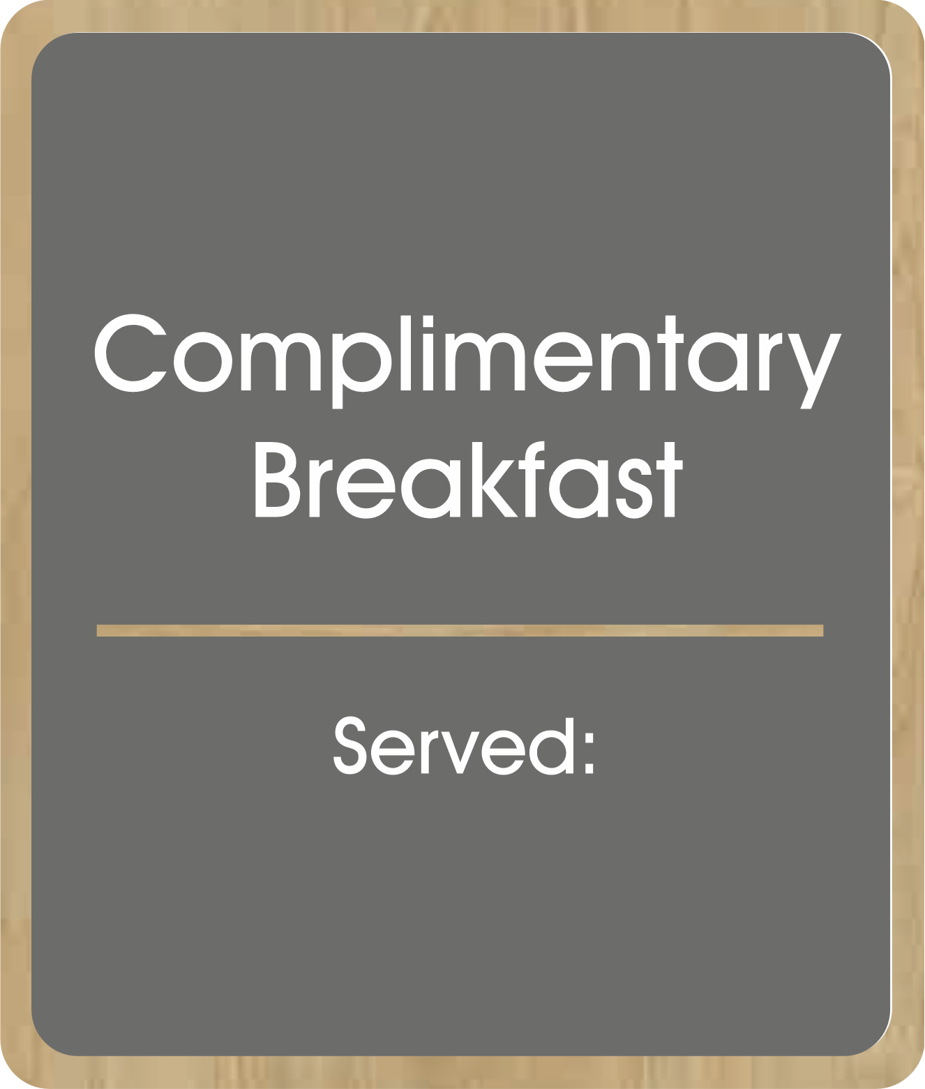 Comfort Complimentary Breakfast